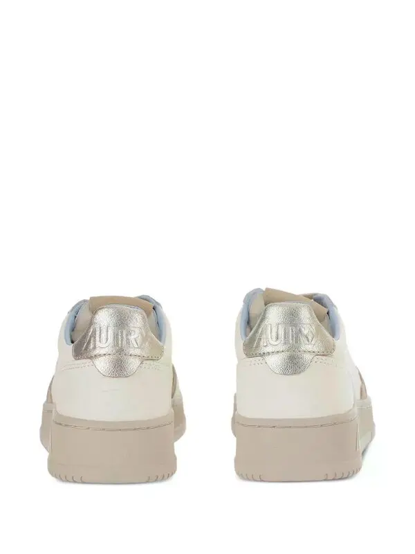 AUTRY Medalist Perforated Suede Overlay Trainers - Neutrals
