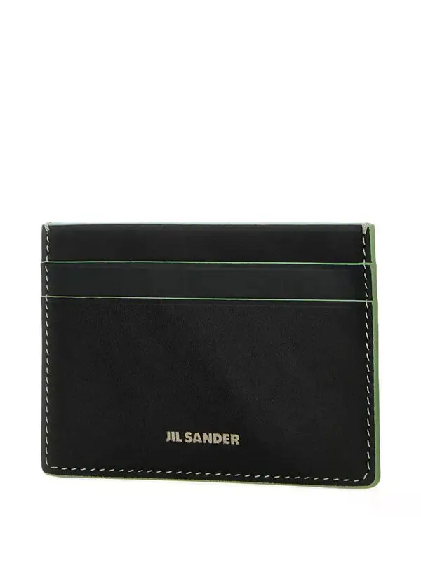 JIL SANDER Logo-detail Leather Card Holder
