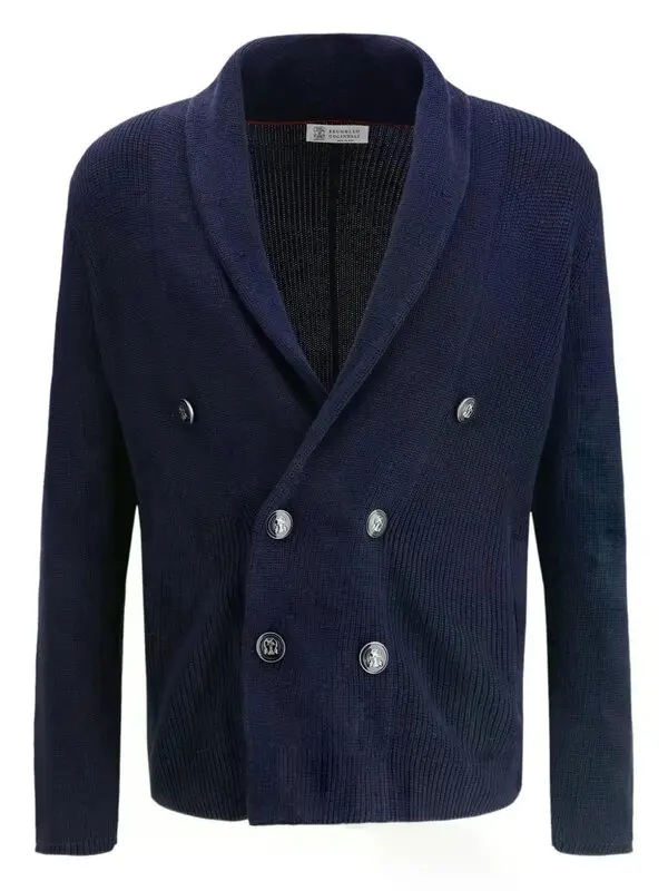 Brunello Cucinelli Shawl-collar Double-breasted Cardigan