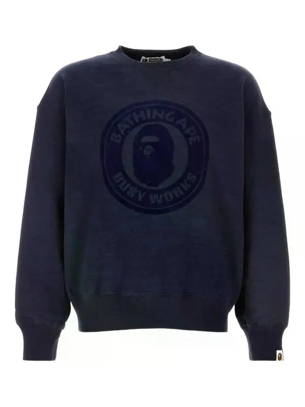 A BATHING APE Printed Cotton Sweater