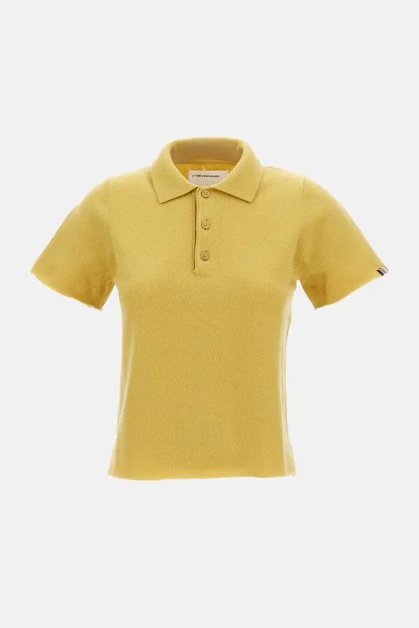 Extreme Cashmere Salamander Polo" Wool Blend Polo - Giallo