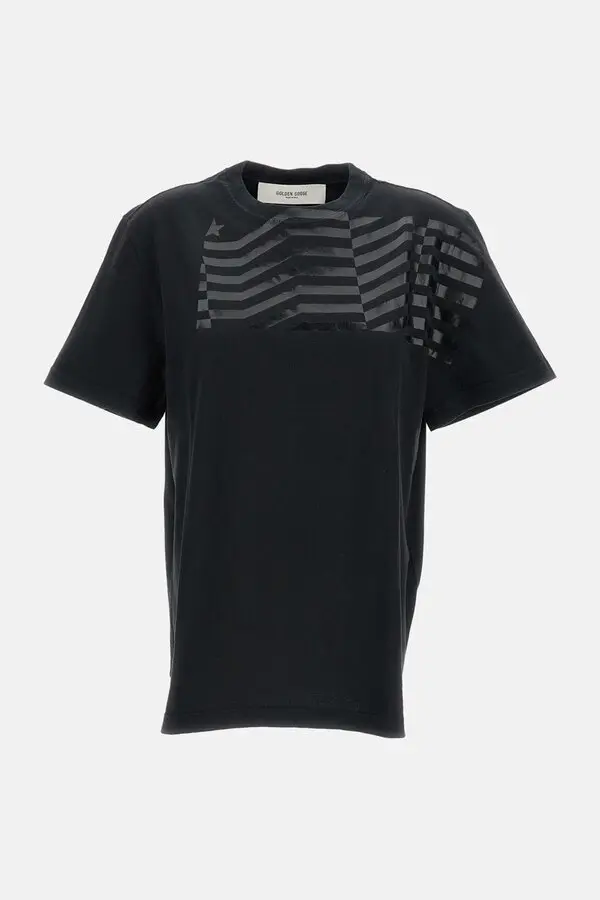 GOLDEN GOOSE Printed T-shirt - Black