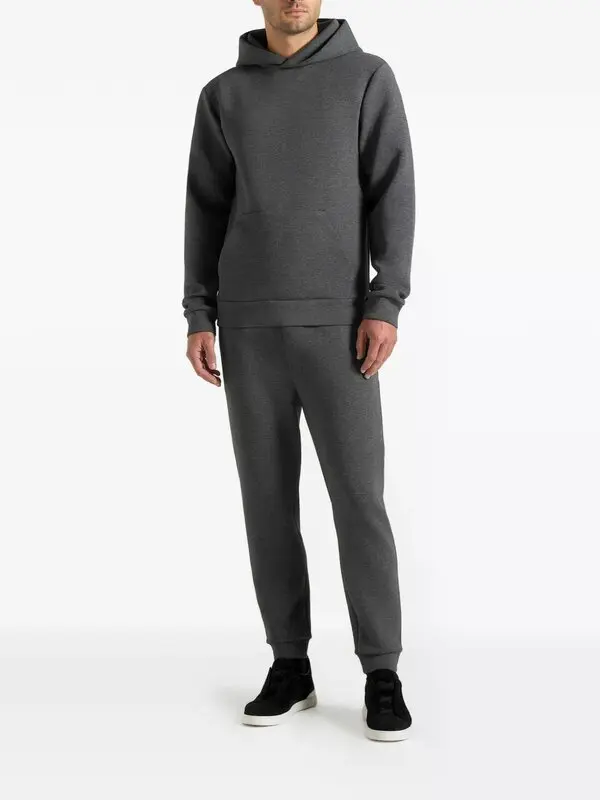 Manière De Voir Dion Tapered-fit Elasticated-cuffs Charcoal Track Pants - Grey