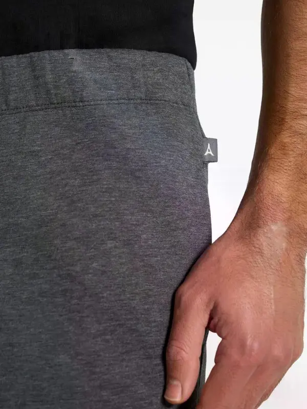 Manière De Voir Dion Tapered-fit Elasticated-cuffs Charcoal Track Pants - Grey