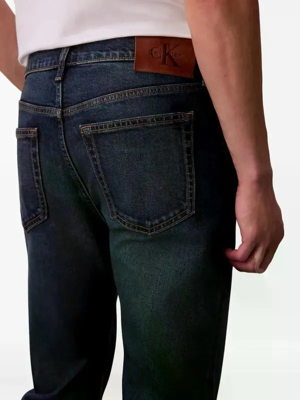 Calvin Klein Five-pocket Jeans With Logo Patch