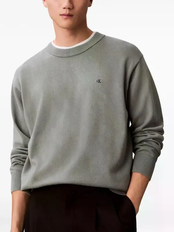 Calvin Klein Logo-detail Knitted Sweater