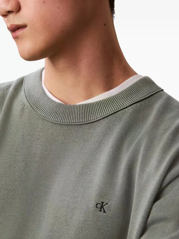 Calvin Klein Logo-detail Knitted Sweater