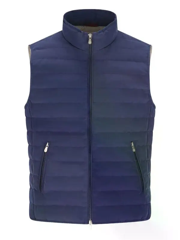 Brunello Cucinelli Quilted High-collar Gilet
