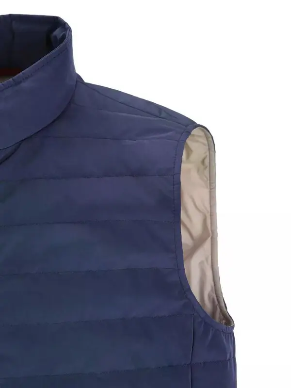 Brunello Cucinelli Quilted High-collar Gilet