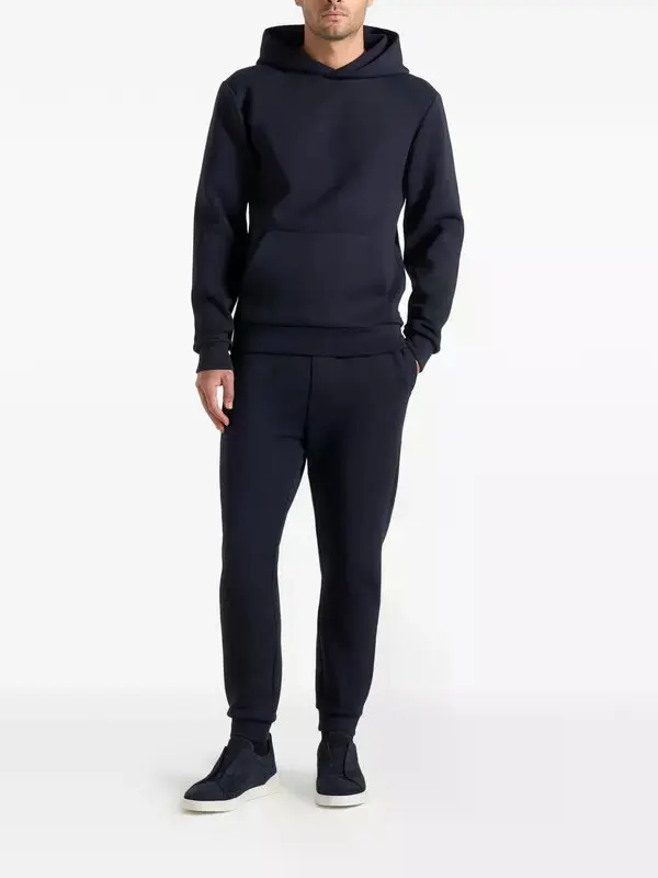 Manière De Voir Dion Tapered-fit Elasticated-cuffs Track Pants - Blue