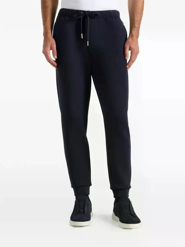 Manière De Voir Dion Tapered-fit Elasticated-cuffs Track Pants - Blue