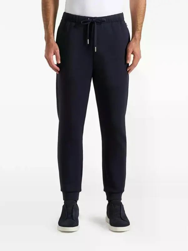 Manière De Voir Dion Tapered-fit Elasticated-cuffs Track Pants - Blue