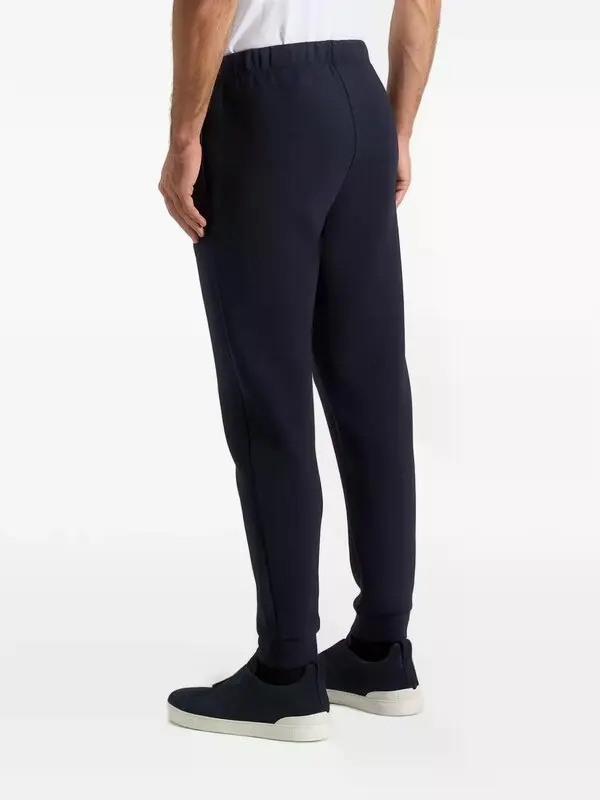 Manière De Voir Dion Tapered-fit Elasticated-cuffs Track Pants - Blue