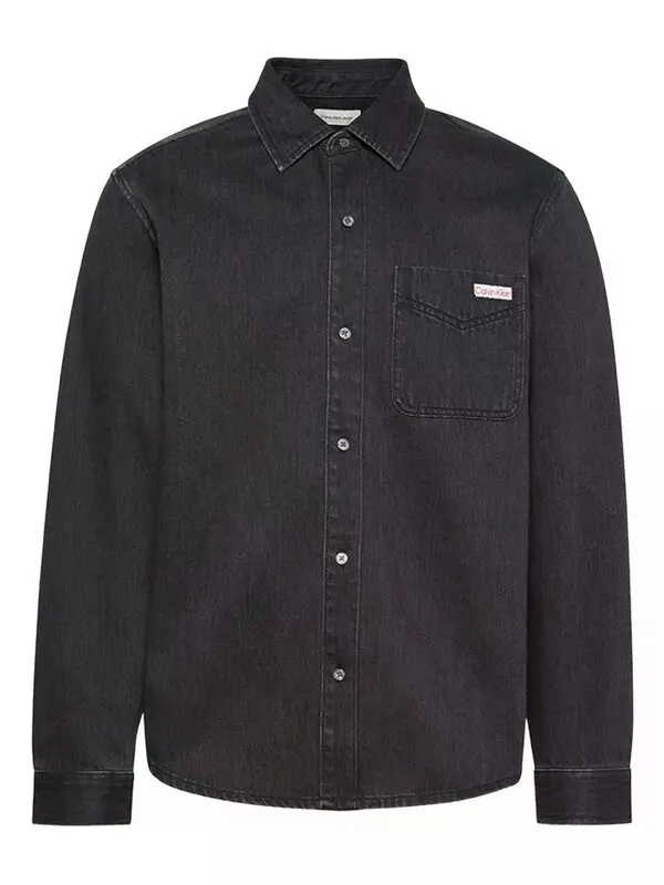 Calvin Klein Pocket Long-sleeve Denim Shirt