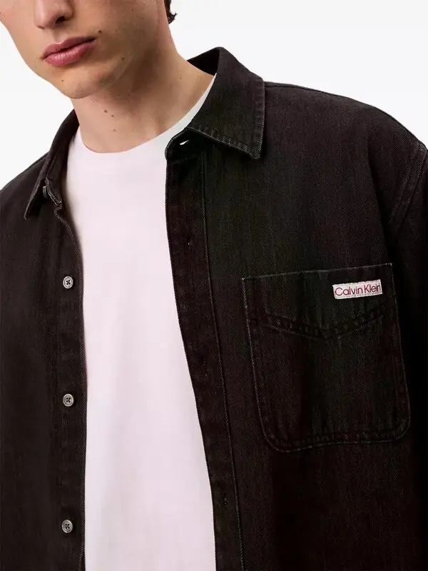 Calvin Klein Pocket Long-sleeve Denim Shirt