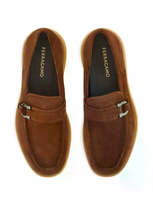 FERRAGAMO Gancini-plaque Loafers
