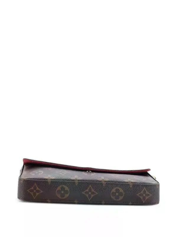 LOUIS VUITTON Felicie Pochette Monogram Canvas Crossbody Bag - Brown