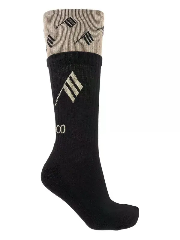 Attico Logo-detail Crew Socks