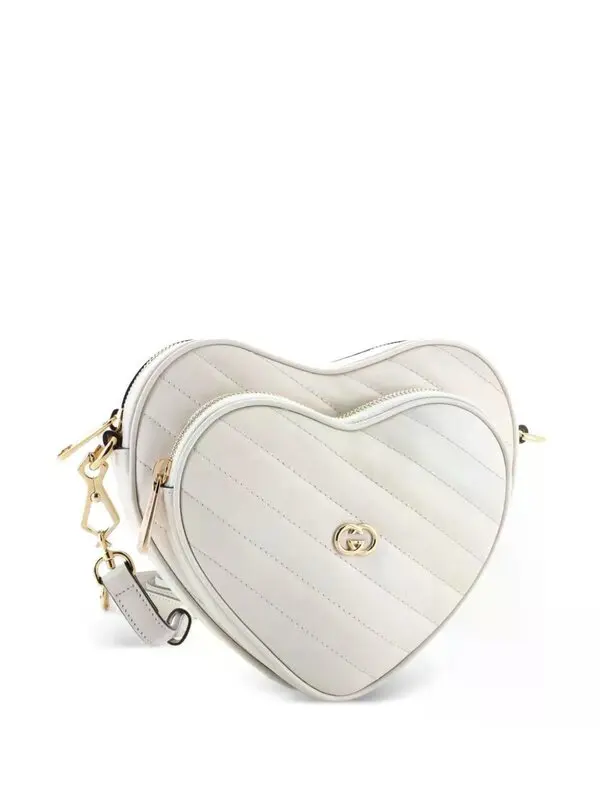 Gucci Interlocking G Heart Quilted Leather Mini Shoulder Bag