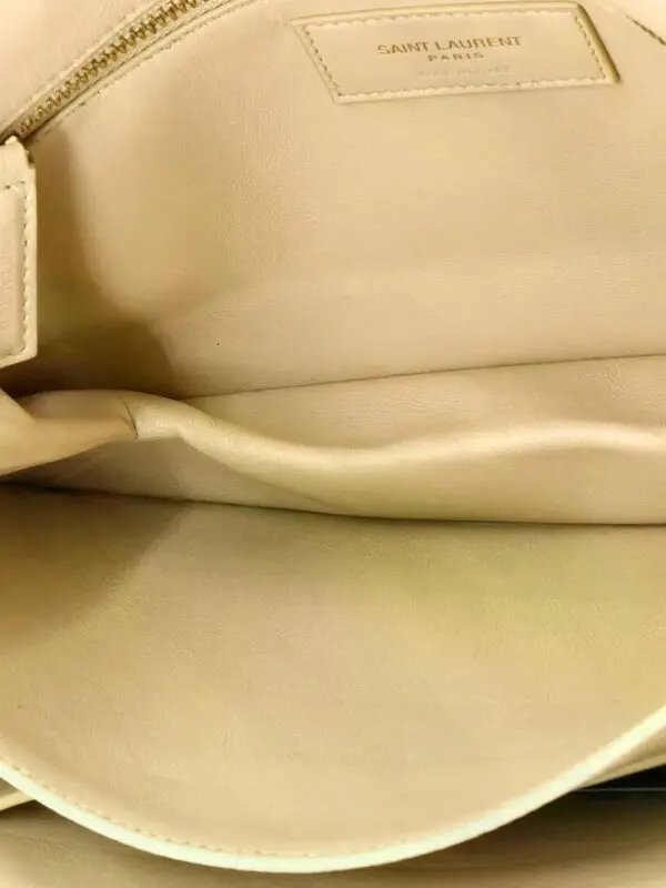 Saint Laurent Le Maillon Quilted Leather Medium Shoulder Bag