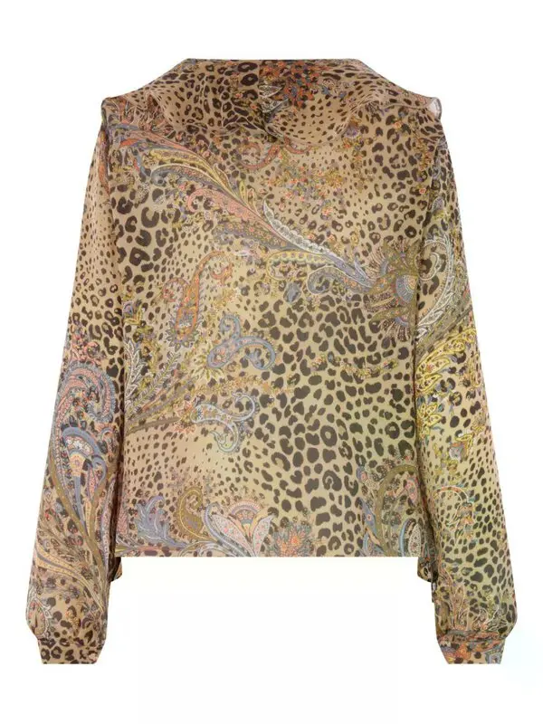 Etro Printed Silk Shirt