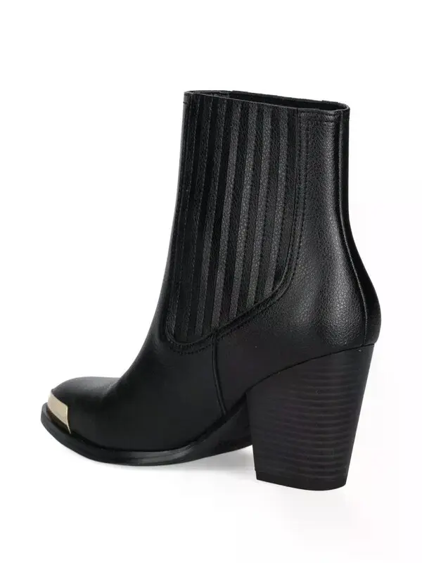 Versace 85mm Pointed-toe Logo-detail Boots