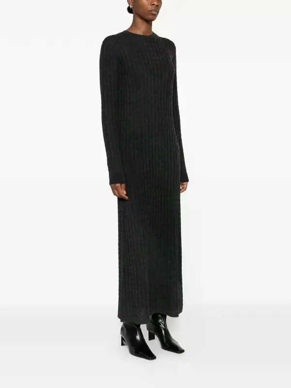 TOTEME Cable-knit Maxi Dress - Grey