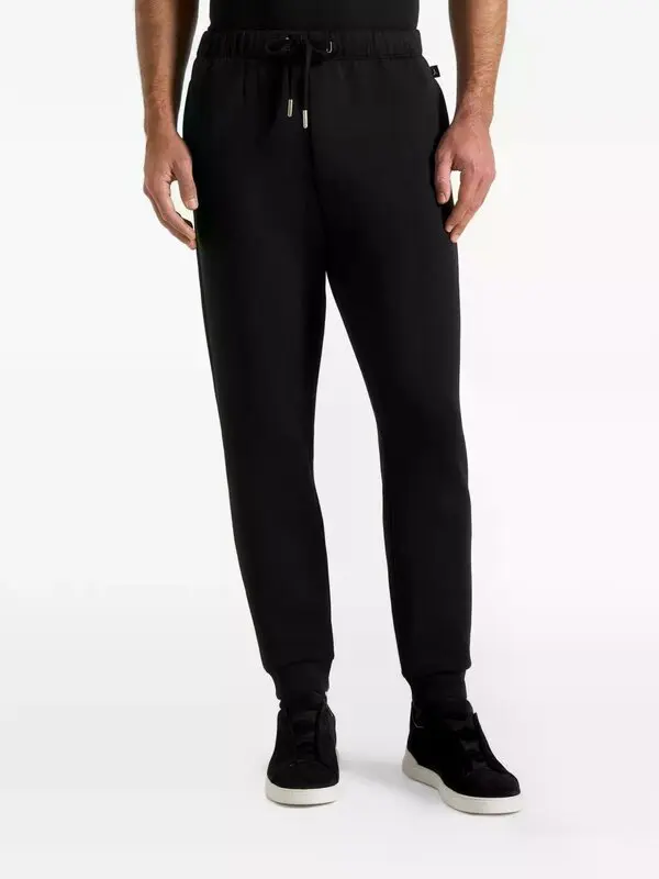 Manière De Voir Dion Tapered-fit Elasticated-cuffs Track Pants - Black