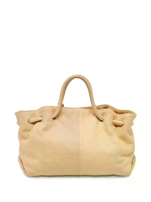 Furla Chevron-pattern Leather Tote Bag