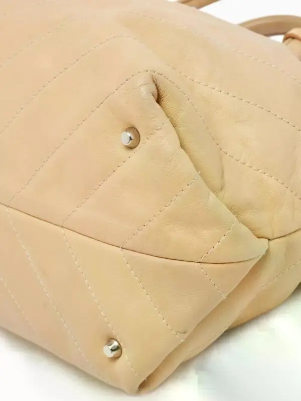 Furla Chevron-pattern Leather Tote Bag