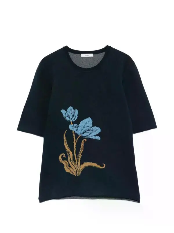 Erdem Floral-motif Knitted T-shirt