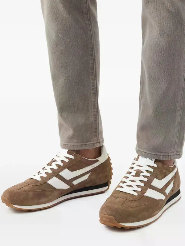 TOM FORD Lace-up Sneakers - Brown