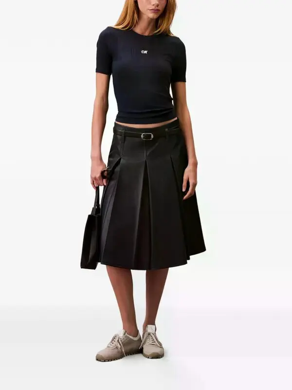 Calvin Klein Ribbed Logo T-shirt