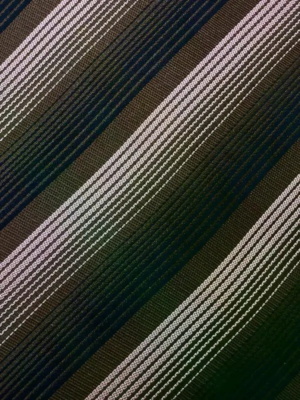 LANVIN Diagonal Stripe Silk Neck Tie