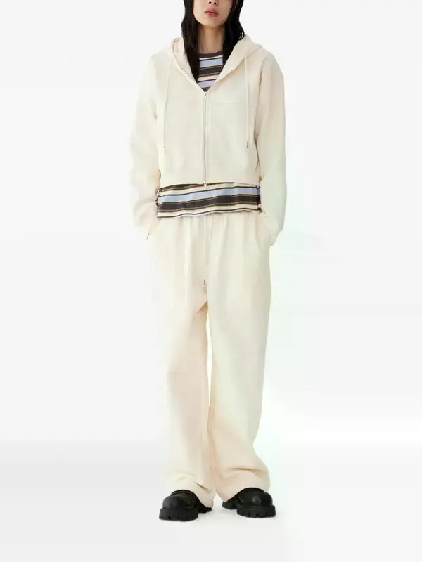 STUDIO TOMBOY Fleece-lined Track Pants - Neutrals