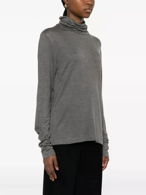 Marc O'polo Long-sleeve Turtleneck Top - Grey