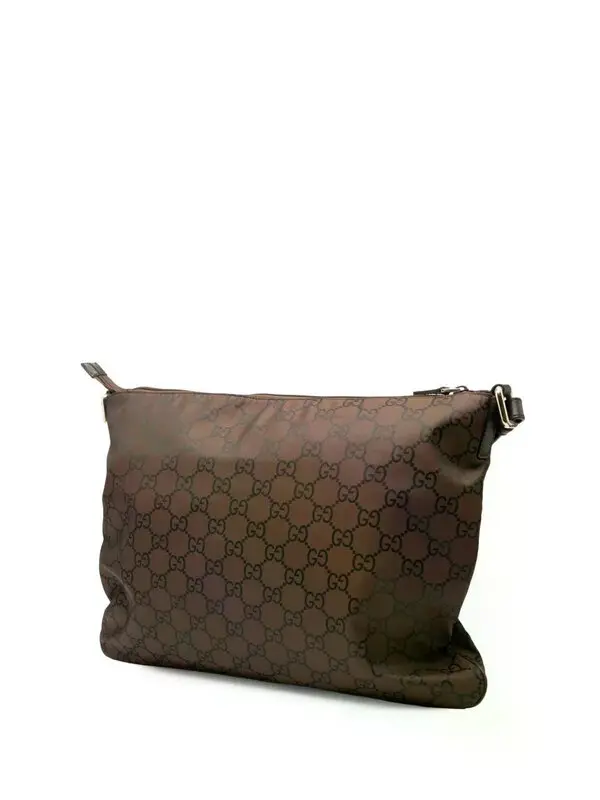 Gucci Gg Nylon Crossbody Bag - Brown