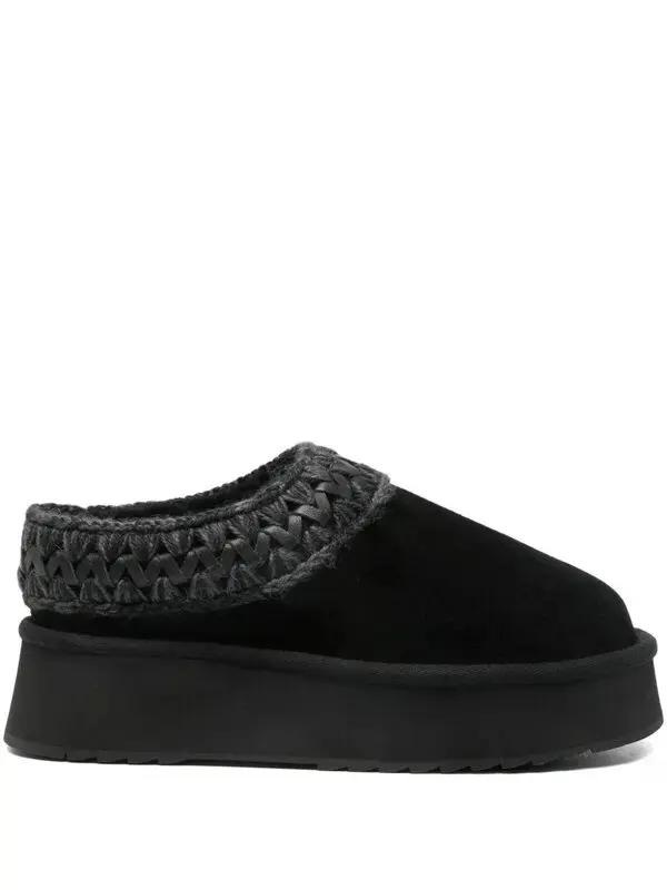 Mou 50mm Platform Slippers - Black