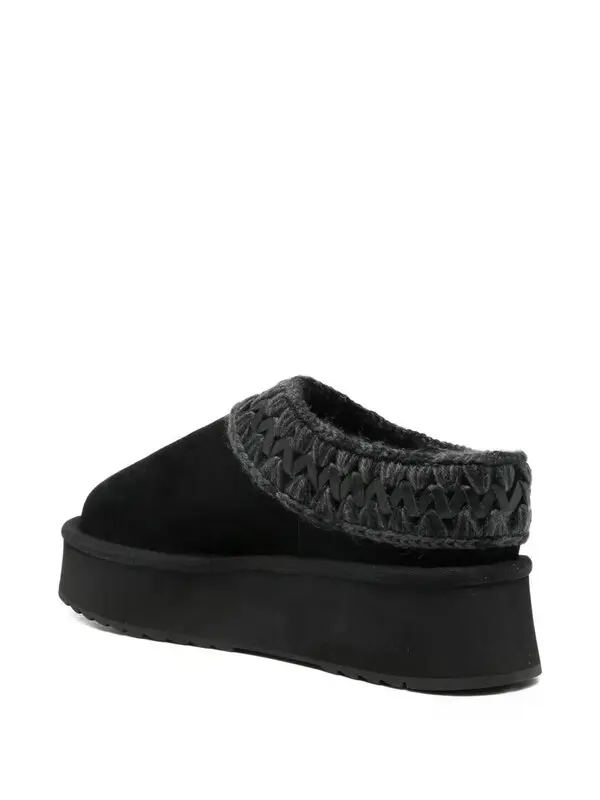 Mou 50mm Platform Slippers - Black