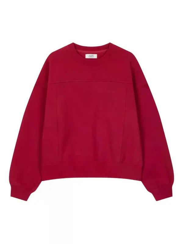 STUDIO TOMBOY Fleece-lined Sweatshirt - Red