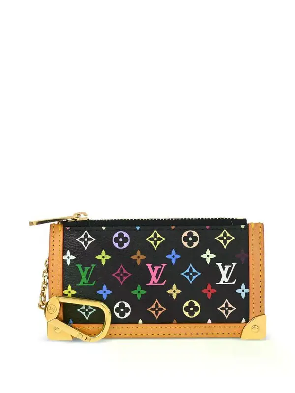 LOUIS VUITTON 2005 Pochette Cles Coin Wallet - Black