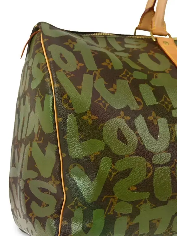 LOUIS VUITTON Monogram Graffiti Keepall 50 Travel Bag