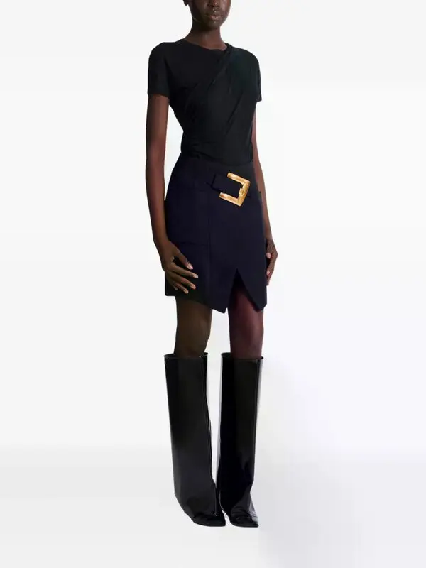Balmain Grain De Poudre Mini Skirt