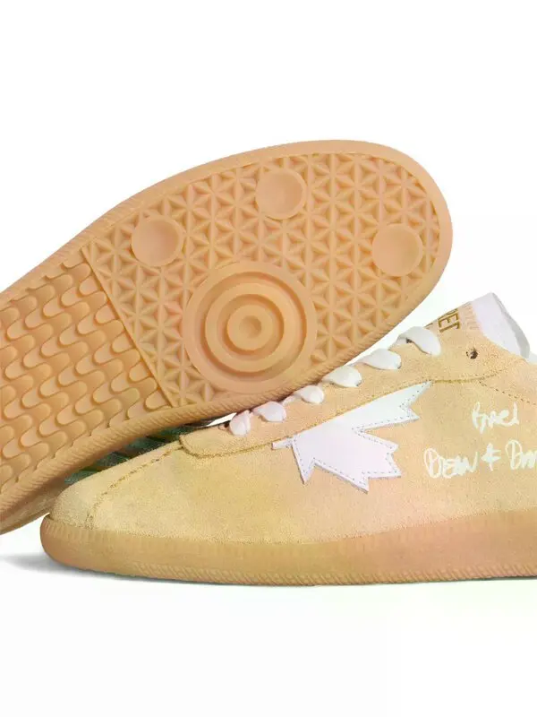 Dsquared2 Rebels" Suede And Leather Low Top Sneakers - Neutrals