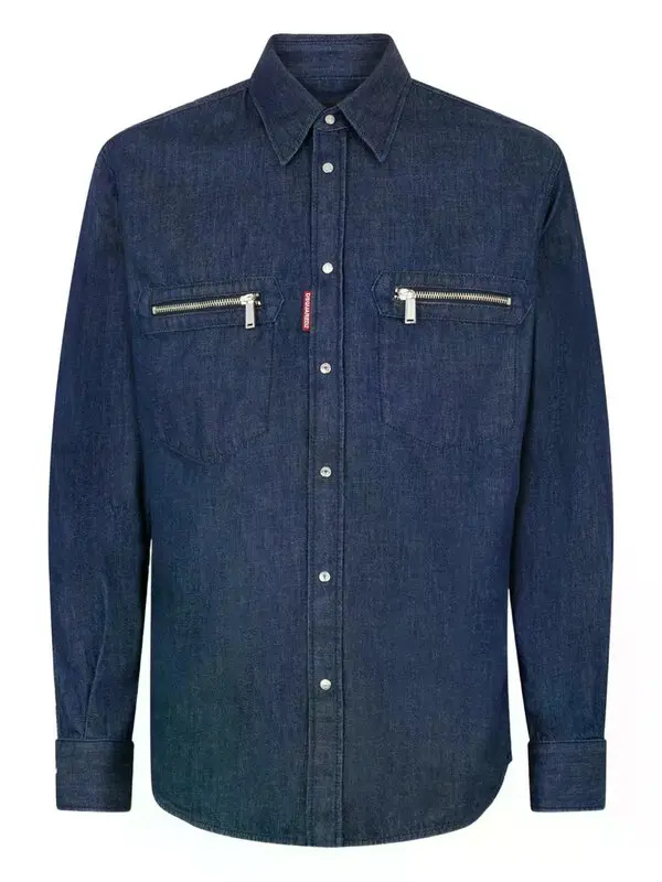 Dsquared2 Zipped Pocket Biker Shirt