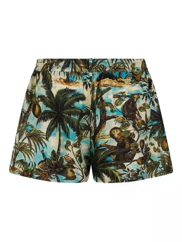 Dsquared2 Printed Silk Twill Shorts