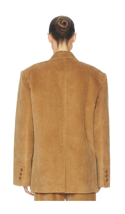 HELSA The Very Oversized Corduroy Blazer - Brown