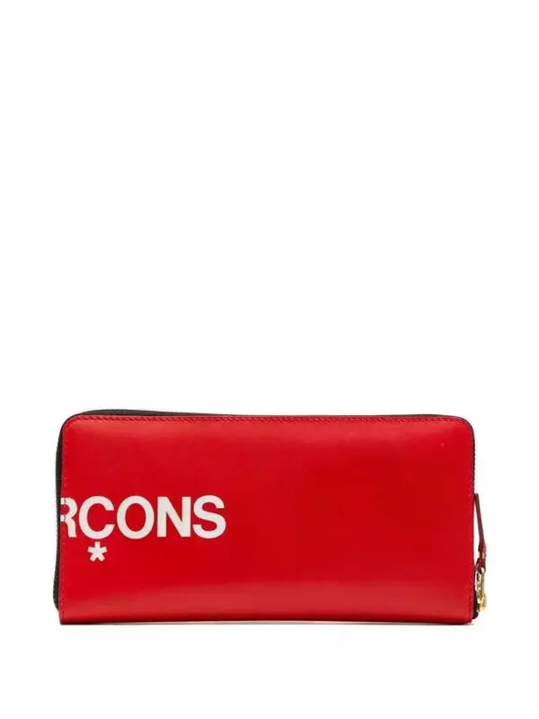 Comme Des Garçons Logo Wallet - Red