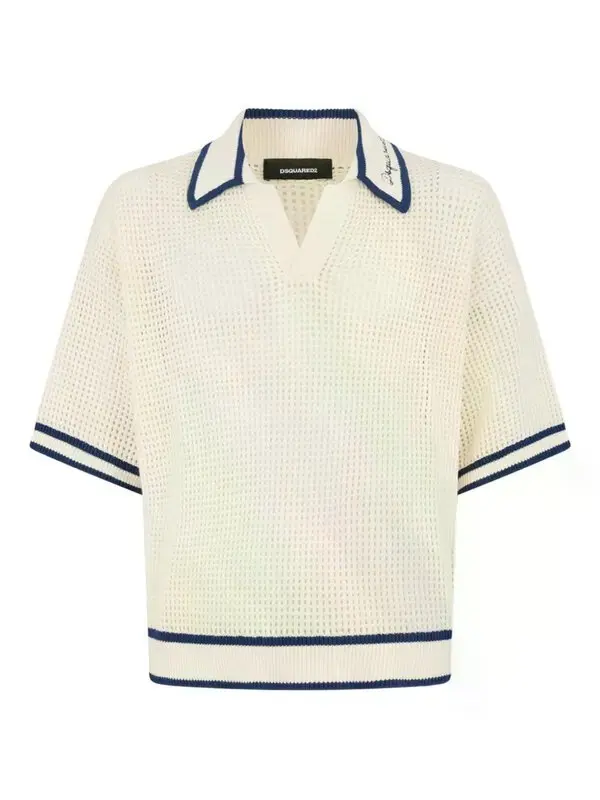 Dsquared2 Open Work Knit T-shirt