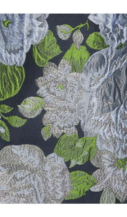SAU LEE Eva Jacquard Dress - Blue